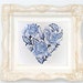Delft Blue Heart Embroidered Wall Art - Etsy