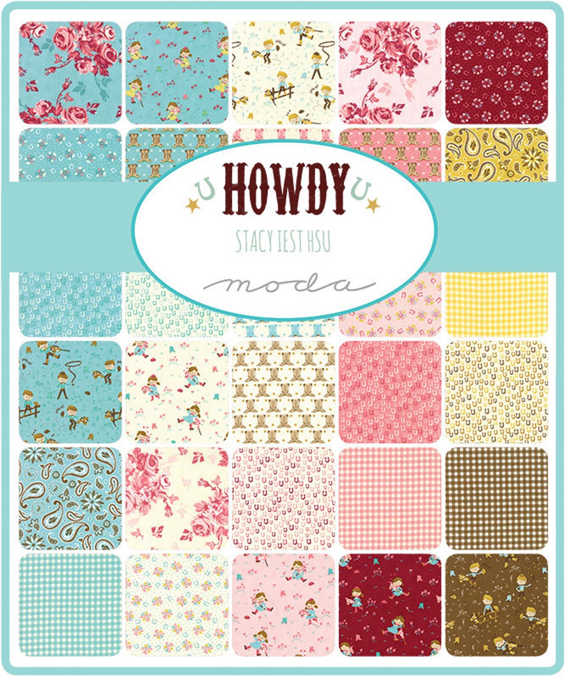 Howdy Quilt Kit Moda Fabric Pattern by Stacy Iest Hsu | Etsy
