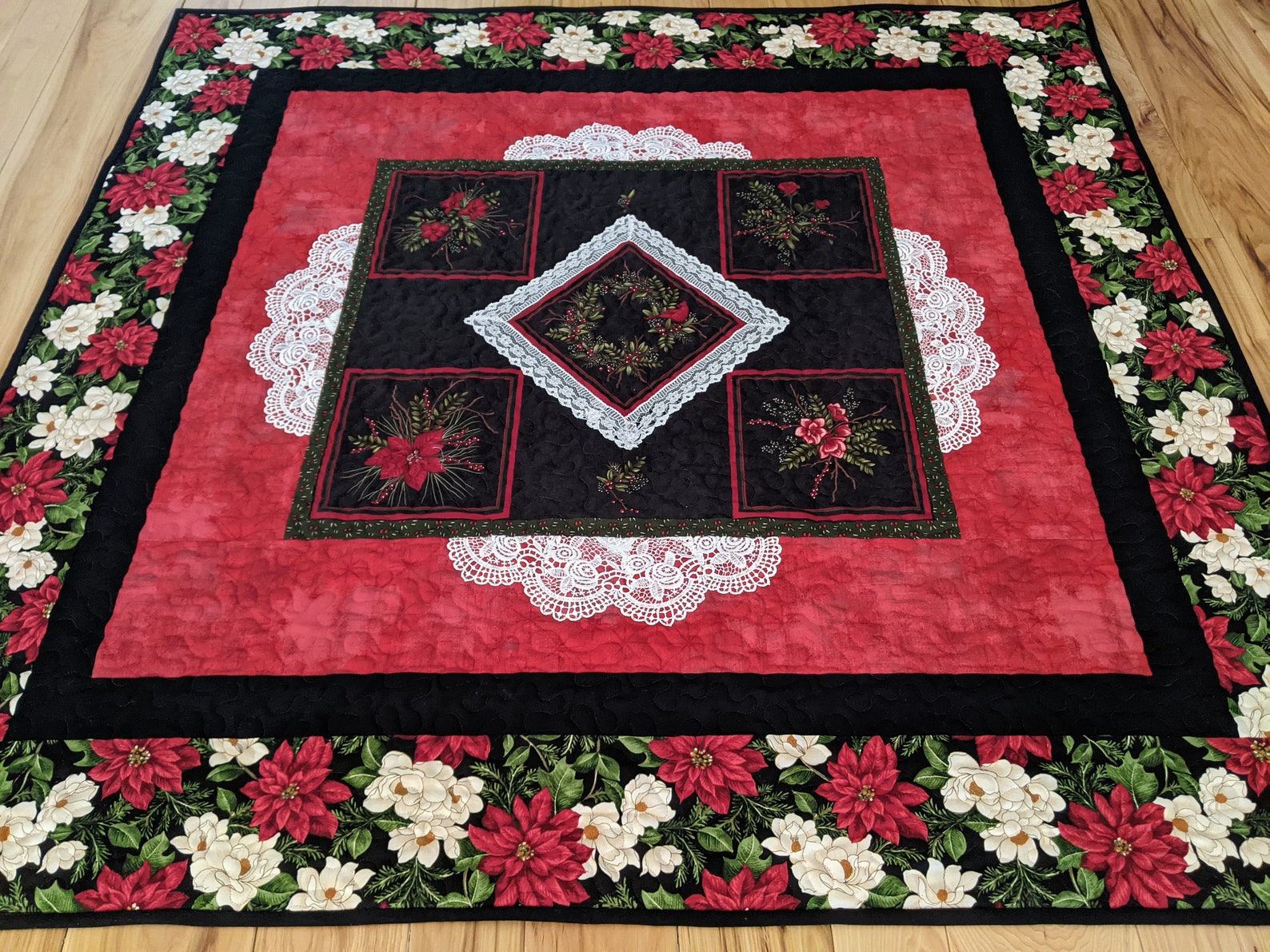 WINTER MANOR Fabric Blocks Panel / Moda Fabric Squares - Etsy