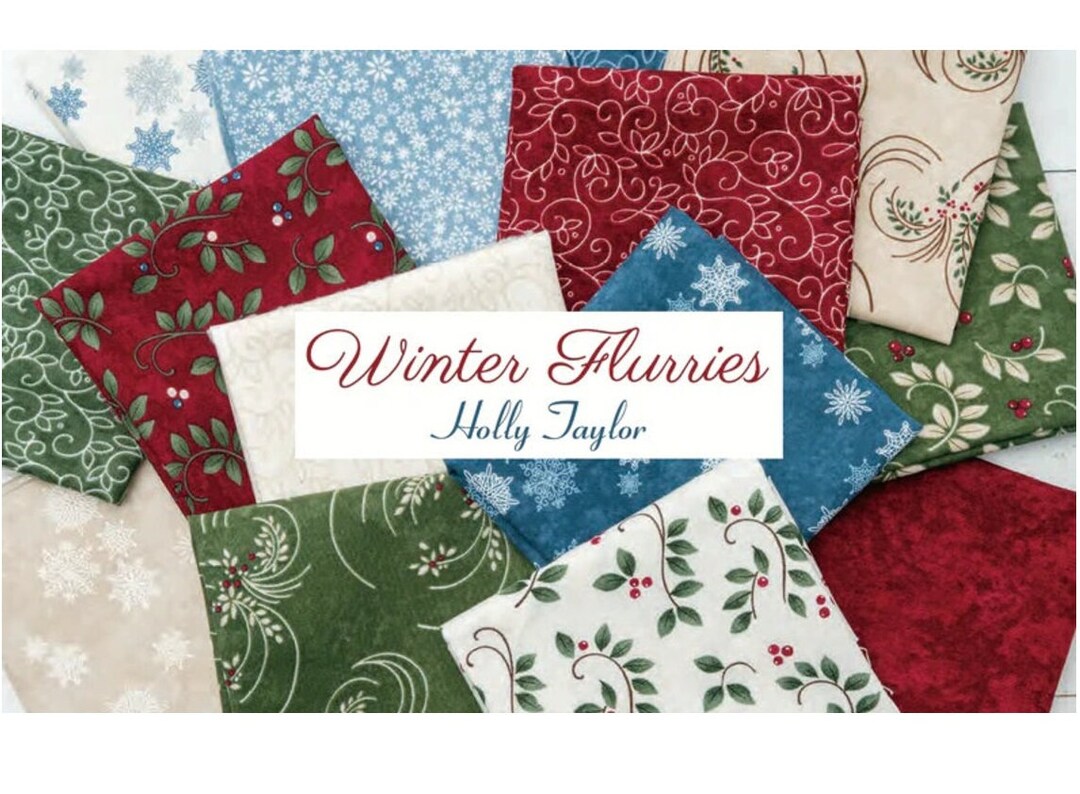 WINTER FLURRIES Collection - Moda Fabric & Panel by Holly Taylor ...