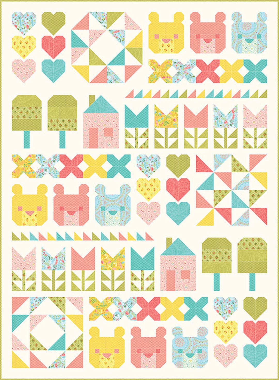 Home Sweet Home Quilt Kit Moda Fabric Quilt Pattern - Etsy
