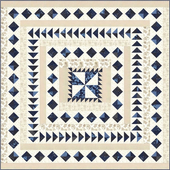 Regency Blues Quilt KIT Quilt BOOK Moda Fabric | Etsy