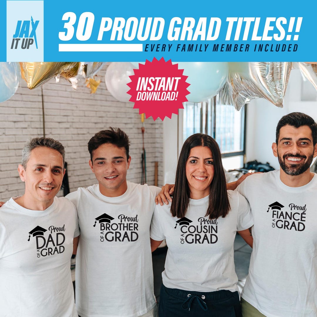 Proud Grad Family SVG Bundle: 30 Graduation Designs (digital Download ...