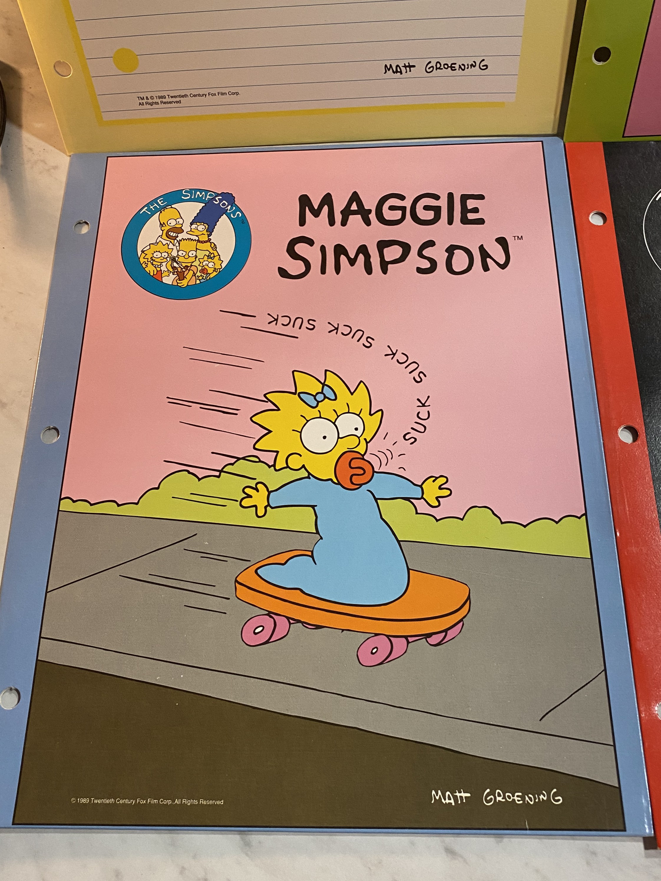 Vintage 1980s The Simpsons School 3 Ring Folders Bart Simpson | Etsy