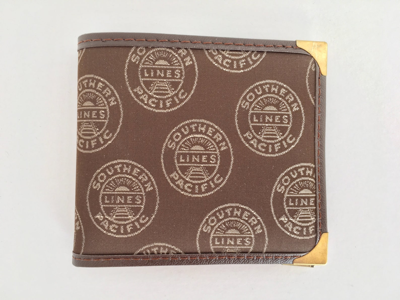 Vintage 80s NEW Brown Wallet Billfold Credit Card Southern - Etsy
