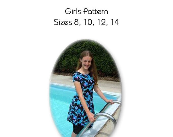 Modest Swimwear Sewing Pattern Multi Size Girls 8 10 12 14 Etsy