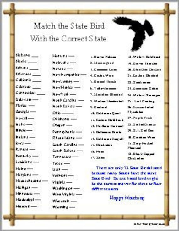 Printable Bird Trivia Little Bird Quiz: Aves Europe For Android