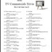 TV Commercials Trivia - Etsy UK