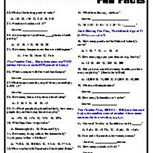 Numbers Trivia, Fun Facts, and Missing Numbers - Etsy