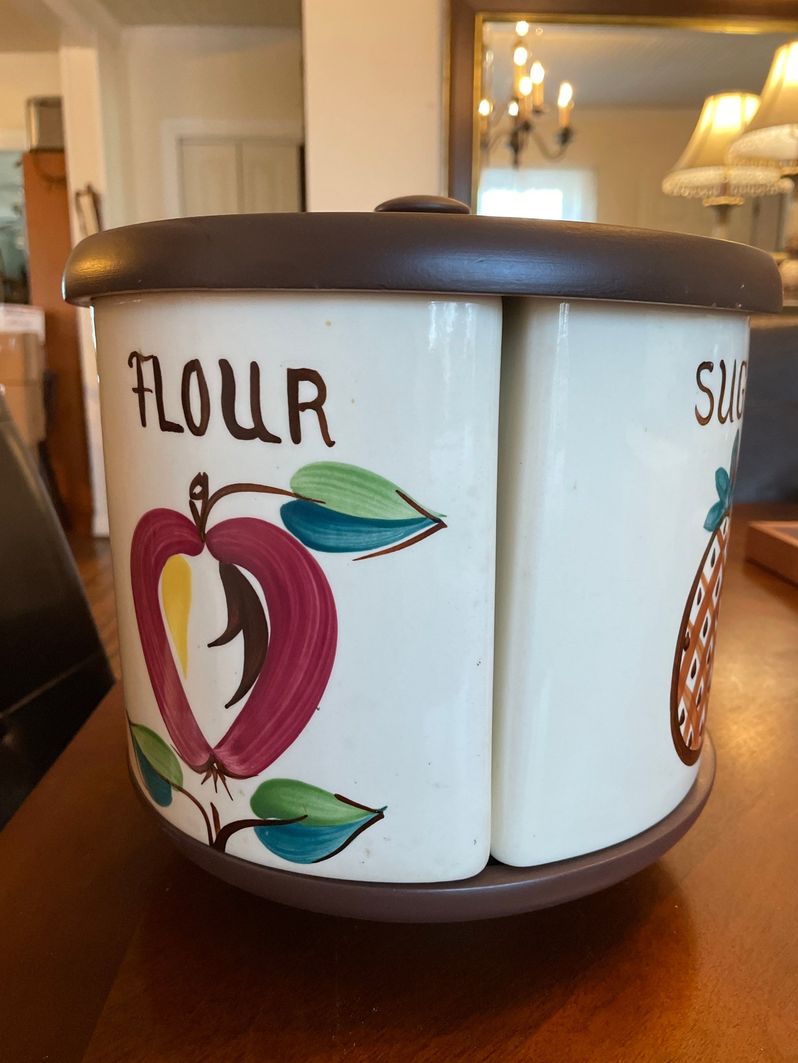 6-piece Revolving Fruit Canister Set by Purinton - Etsy