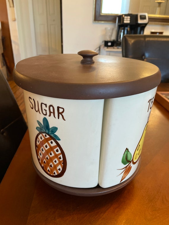 6-piece Revolving Fruit Canister Set by Purinton - Etsy