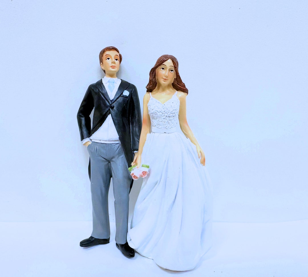 Dollhouse Miniature Resin Bride & Groom Dolls 1:12 Scale - Etsy