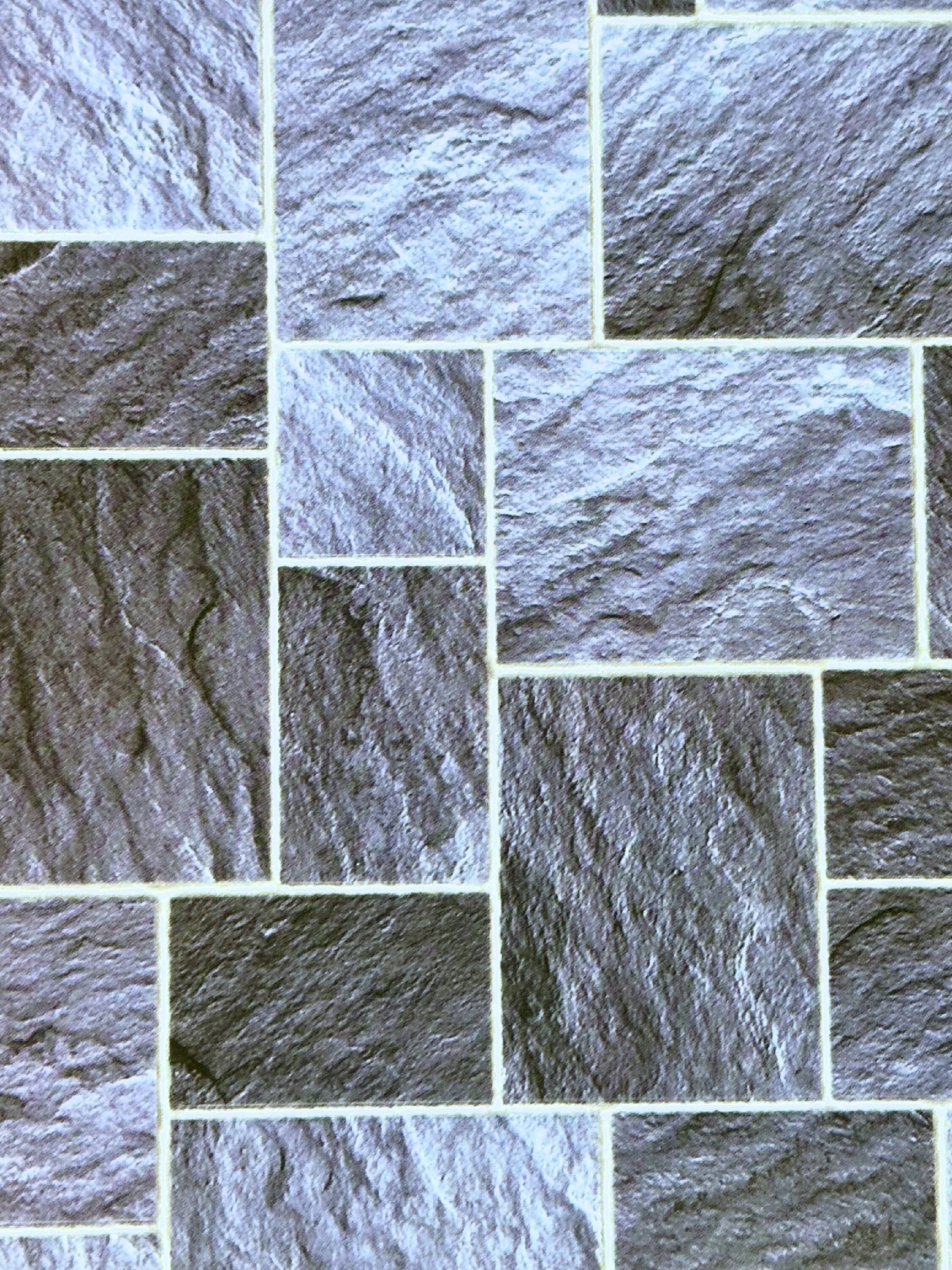 Dollhouse Miniature Embossed Dark Slate Floor With Grout / Wall Tiles 1 ...