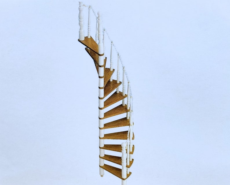 Dollhouse Miniature Spiral Staircase 1:12 Scale - Etsy