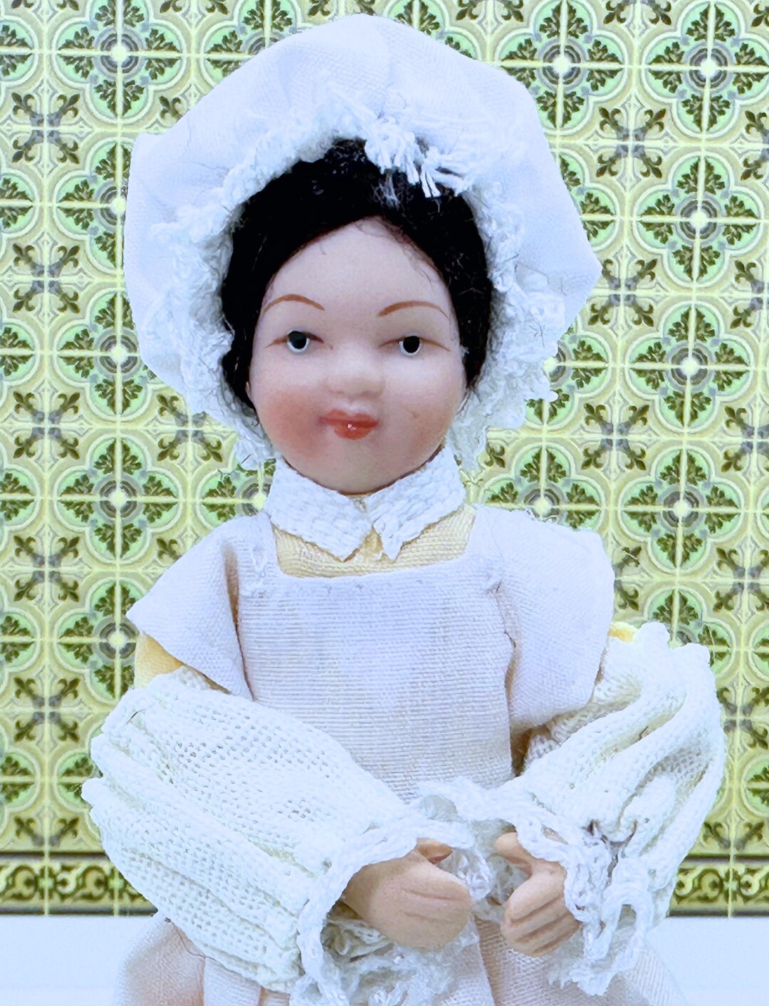 Dollhouse Miniature Porcelain Victorian Maid Doll 1 :12 Scale - Etsy