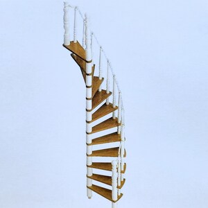 Dollhouse Miniature Spiral Staircase 1:12 Scale - Etsy
