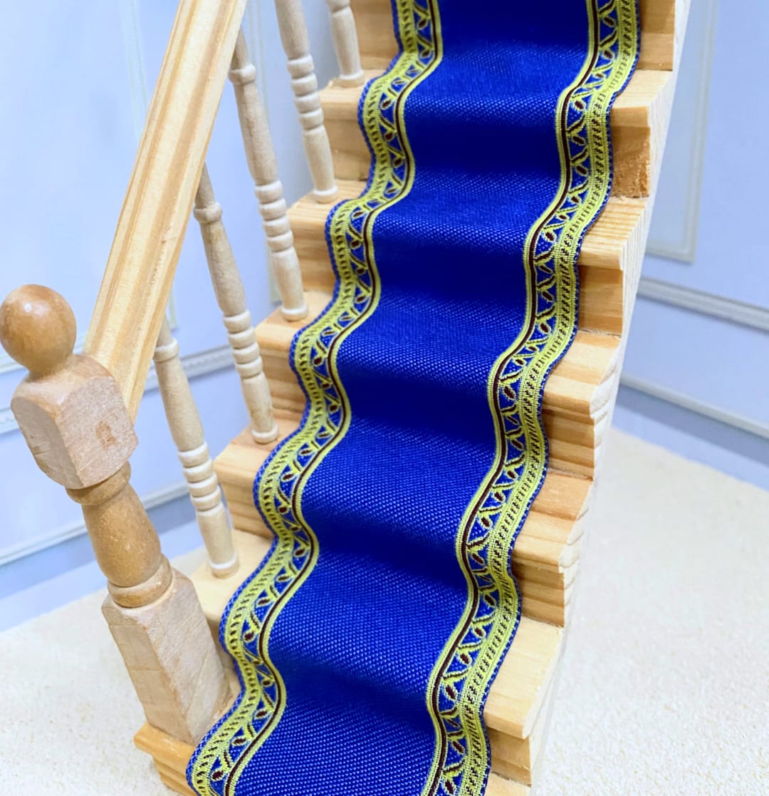 Dollhouse Miniature Royal Blue Carpet Runner - Etsy