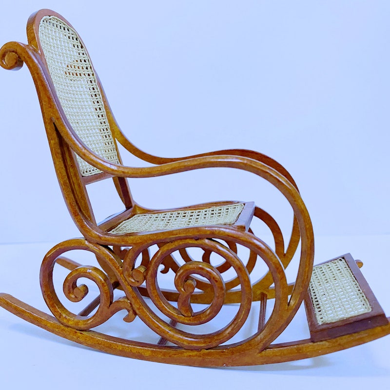 Wooden Miniature Rocking Chair - Etsy