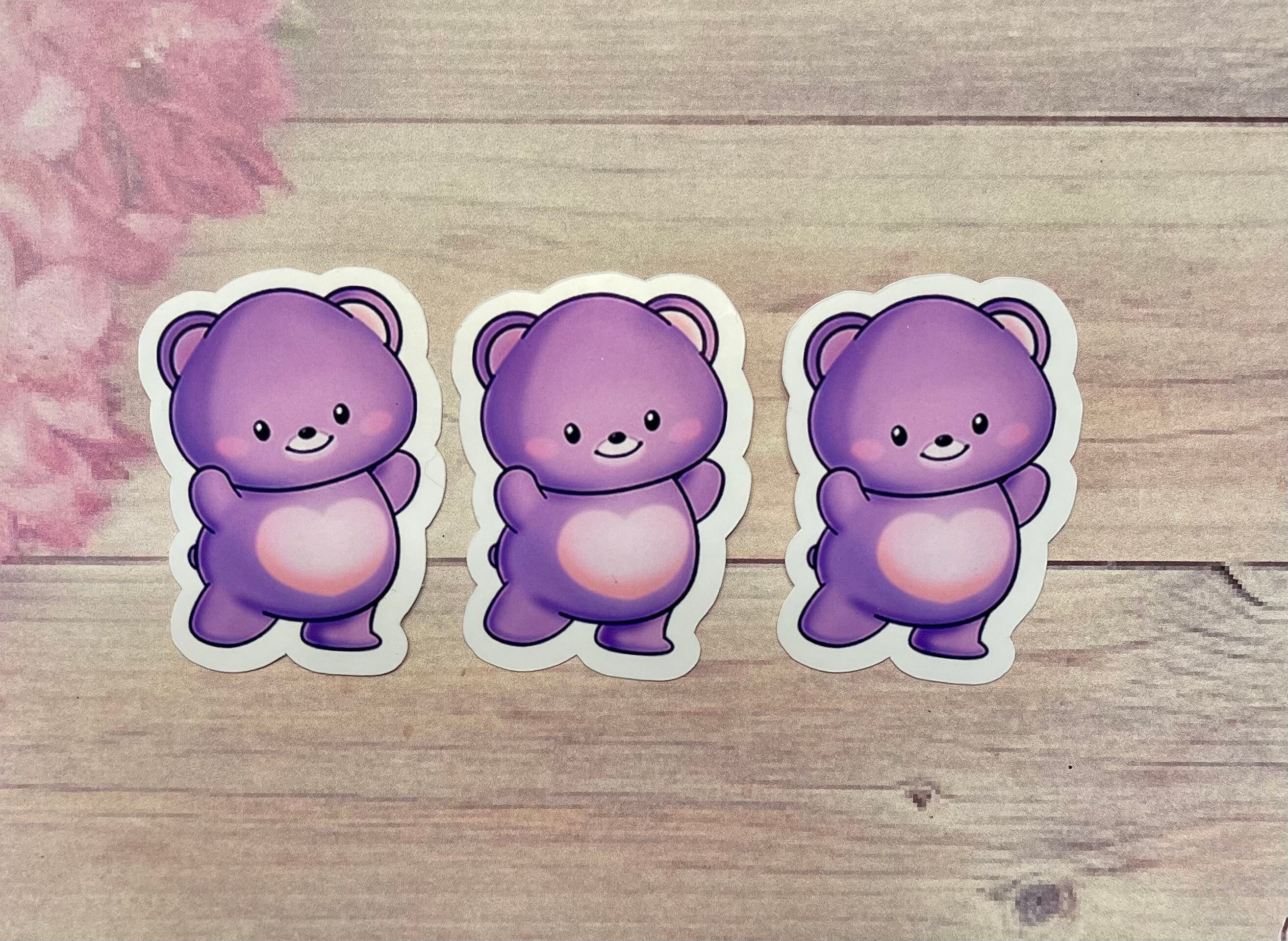 Teddy Sticker Teddy Bear Water Resistant Glossy Sticker Sticker Books ...