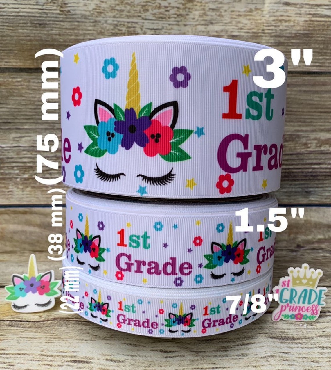 CRAFT SUPPLY First Grade Ribbon .1st Grade Grosgrain Ribbon - Etsy