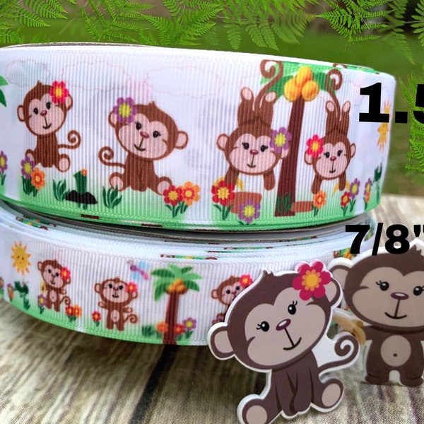 Monkey Ribbon - Etsy