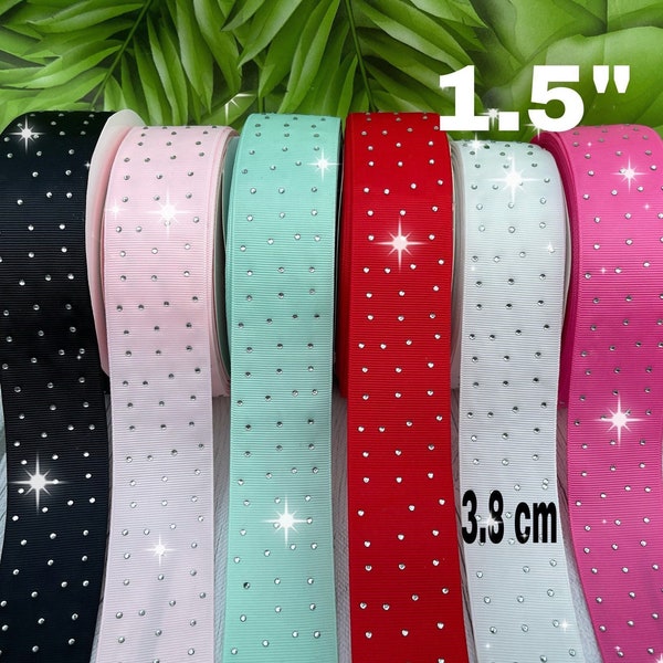 Rhinestone Ribbon - Etsy