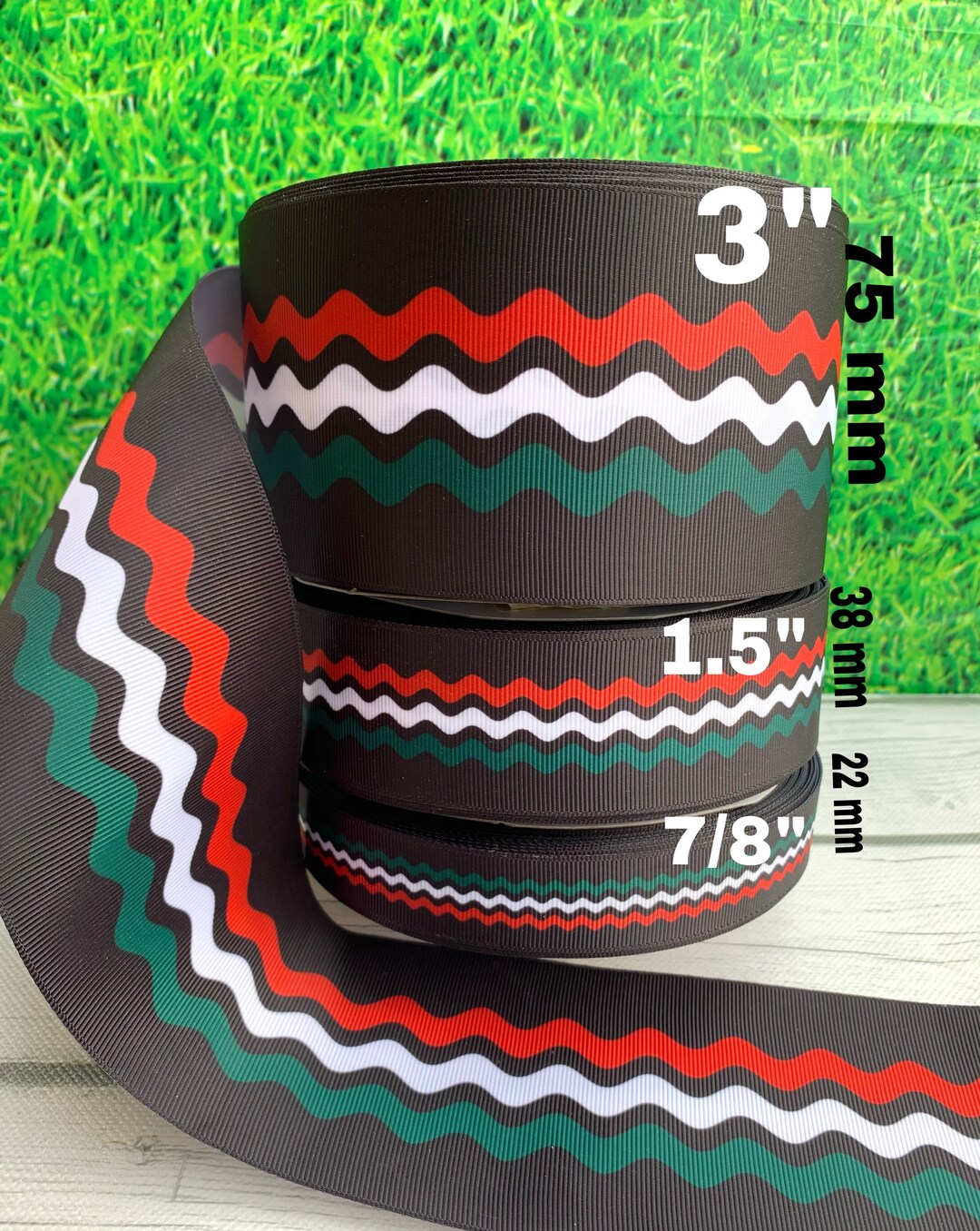 CRAFT SUPPLY 3”,1.5”,7//8” Mexico Ribbons, Mexican Ribbons. Jalisco ...