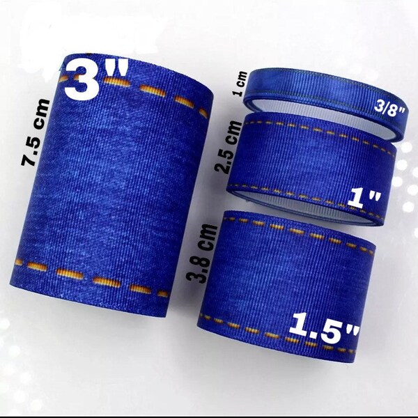 Denim Ribbon - Etsy