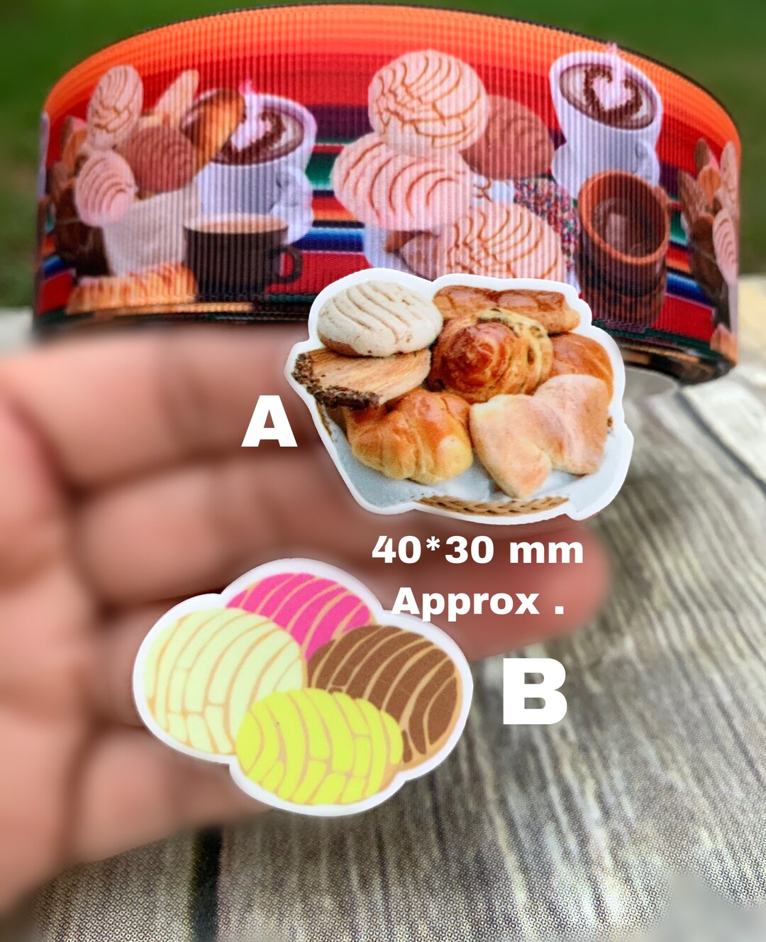 CRAFT SUPPLY. 6 Pcs. Concha Bread Resin: Mexican Bread Resin ,concha ...