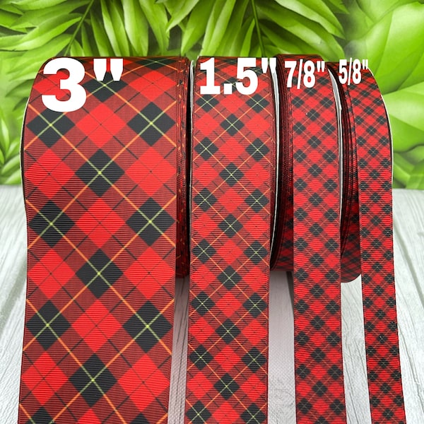Tartan Ribbon - Etsy