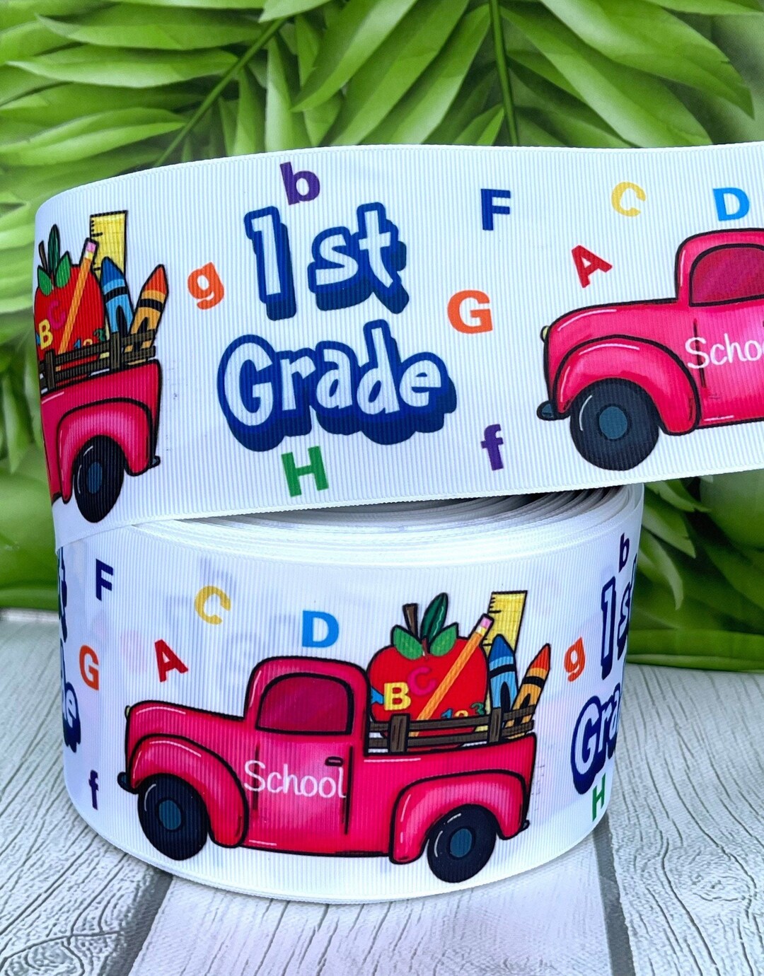 CRAFT SUPPLY. First Grade Grosgrain Ribbon. 1st Grade Ribbon. School ...