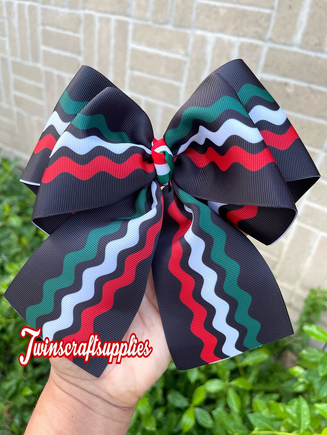 HANDMADE .mexico Hair Bow. Moño Folklorico Mexicano .jalisco Hair Bow ...