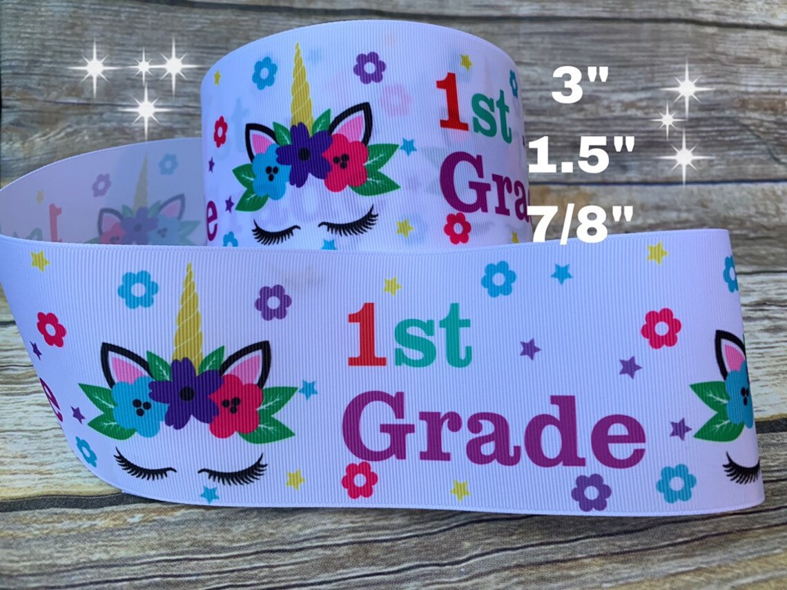 CRAFT SUPPLY First Grade Ribbon .1st Grade Grosgrain Ribbon - Etsy