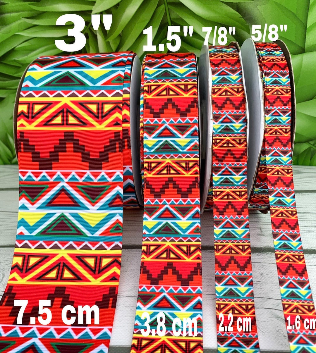 CRAFT SUPPLY. Ethnic Grosgrain Ribbon. Aztec Ribbon . Ethnic Ribbon ...