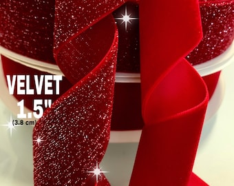 Red Velvet Ribbon - Etsy