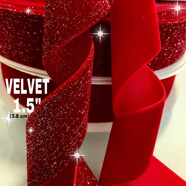 Red Velvet Ribbon - Etsy
