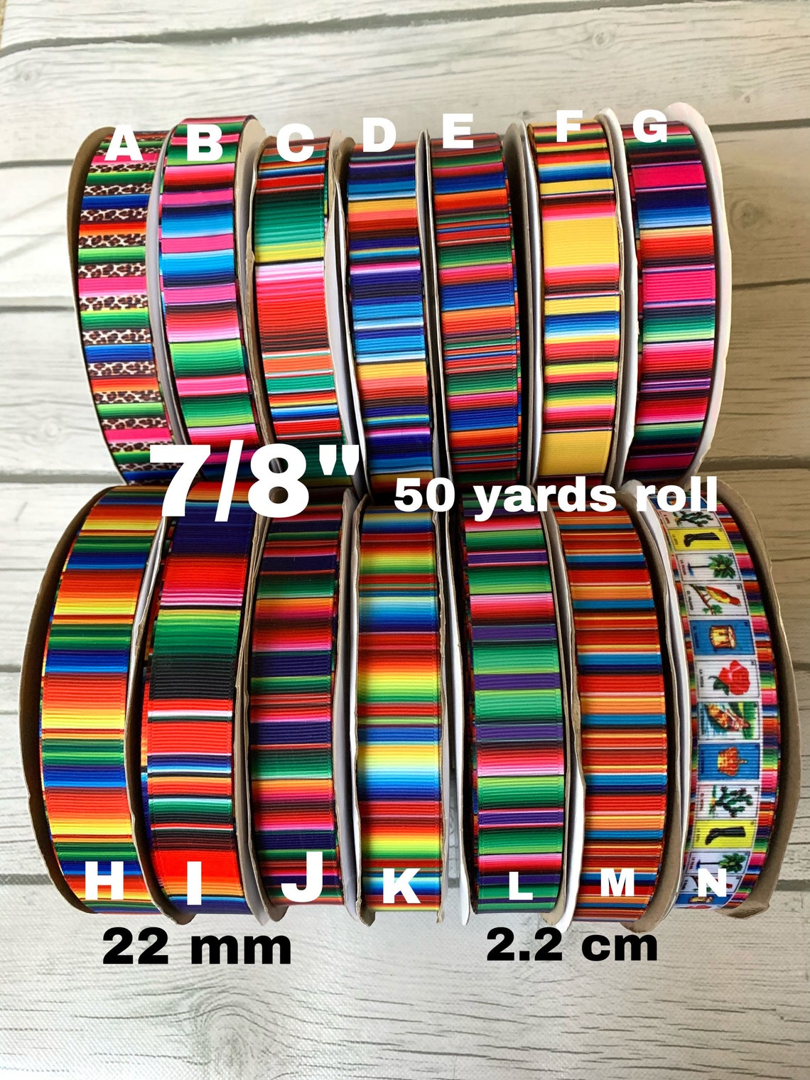 CRAFT SUPPLY . 7/8 50 Yards Roll Ethnic Ribbons. 5 De Mayo - Etsy