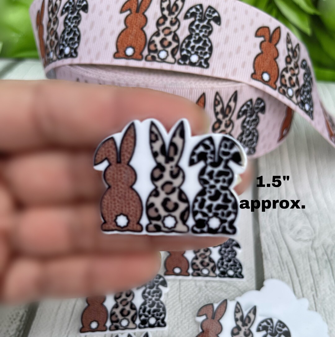 CRAFT SUPPLY Easter Bunny Planar Back Resin. Easter Bunny Embellishment ...