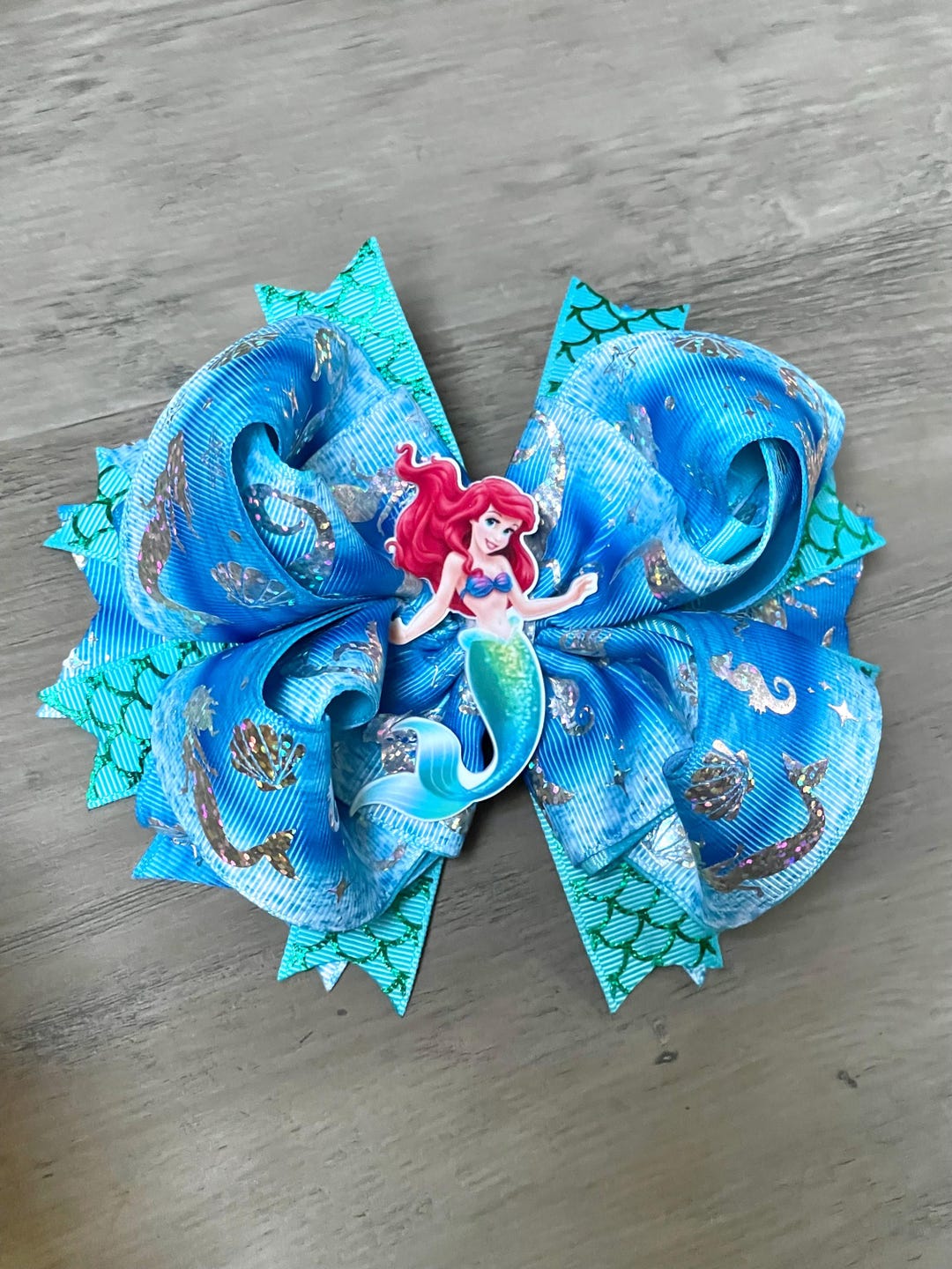Mermaid Hair Bow. Mermaid Bow. Mermaid Clip Bow. Mermaid Head Bow ...
