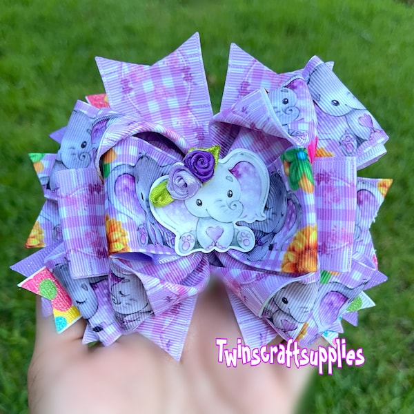 Elephant Hair Bow - Etsy