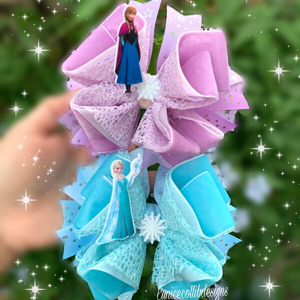 Frozen Hair Bows - Etsy