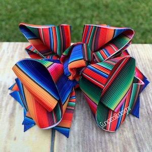 HANDMADE. Zarape Hair Bow. Serape Hair Bow. Sarape Hairbow. Ethnic ...