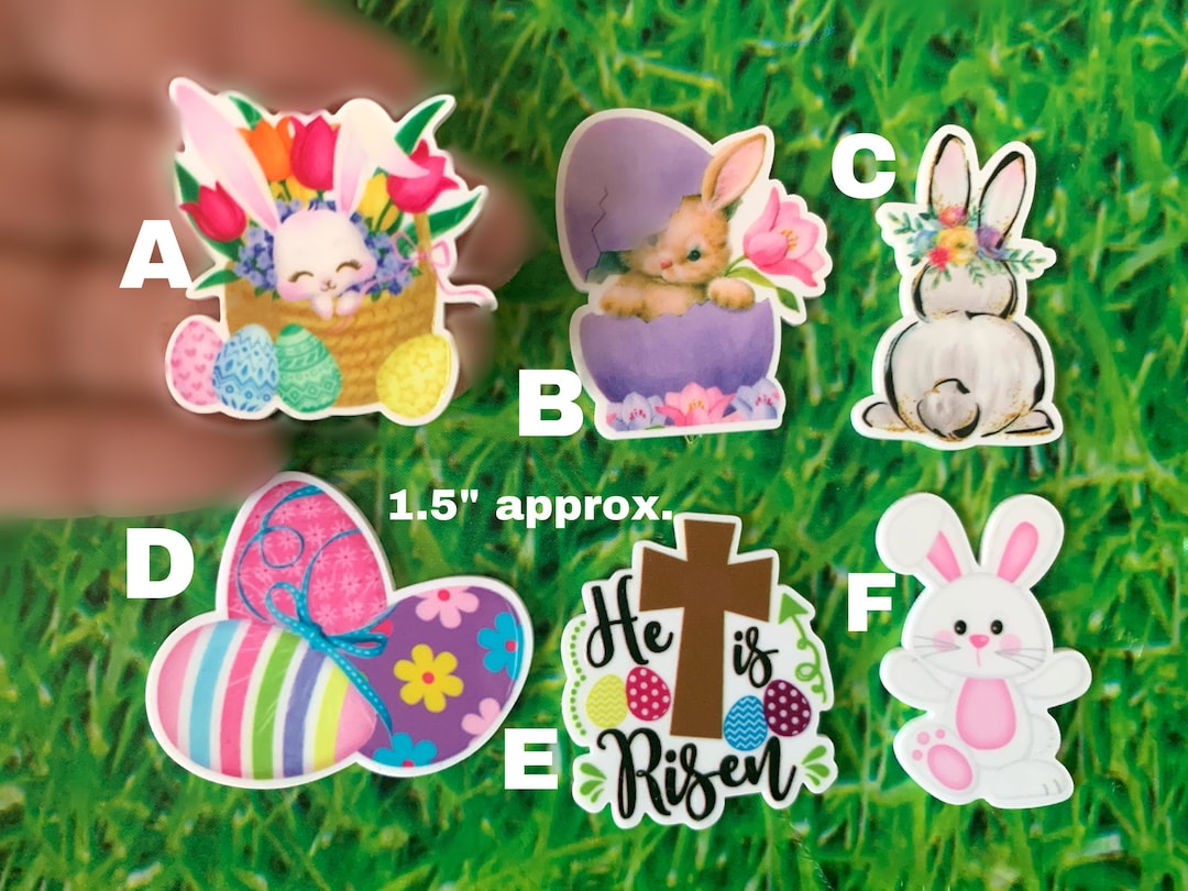 CRAFT SUPPLY. Easter Hair Bow Center . Bunny Cabochon .bunny Resin ...