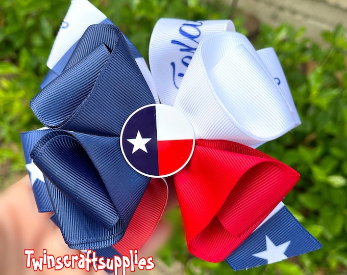 Texas Cheer Bow - Etsy