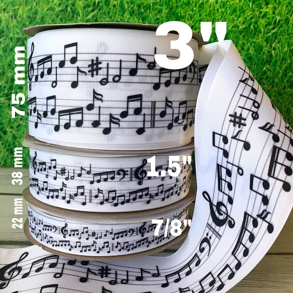 Musical Notes Ribbon - Etsy