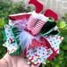 HANDMADE . Christmas Hair Bow. Christmas Bow. Christmas Clip Bow ...