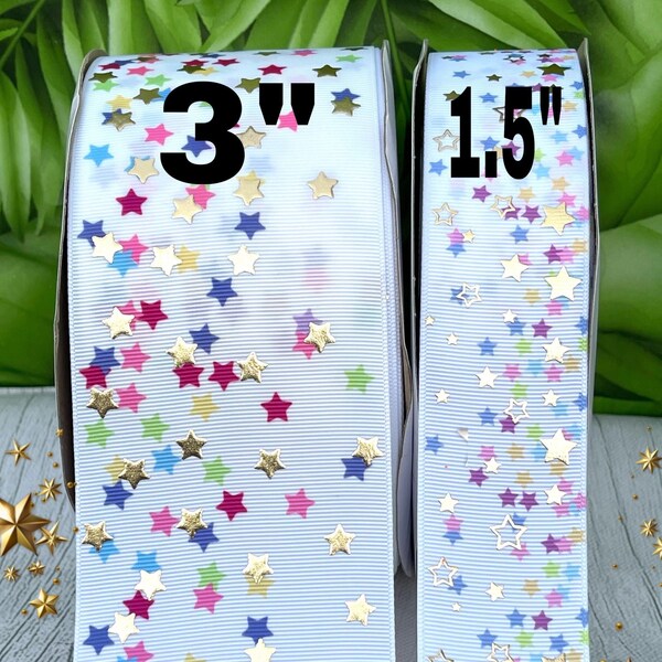 Moon and Stars Ribbon - Etsy