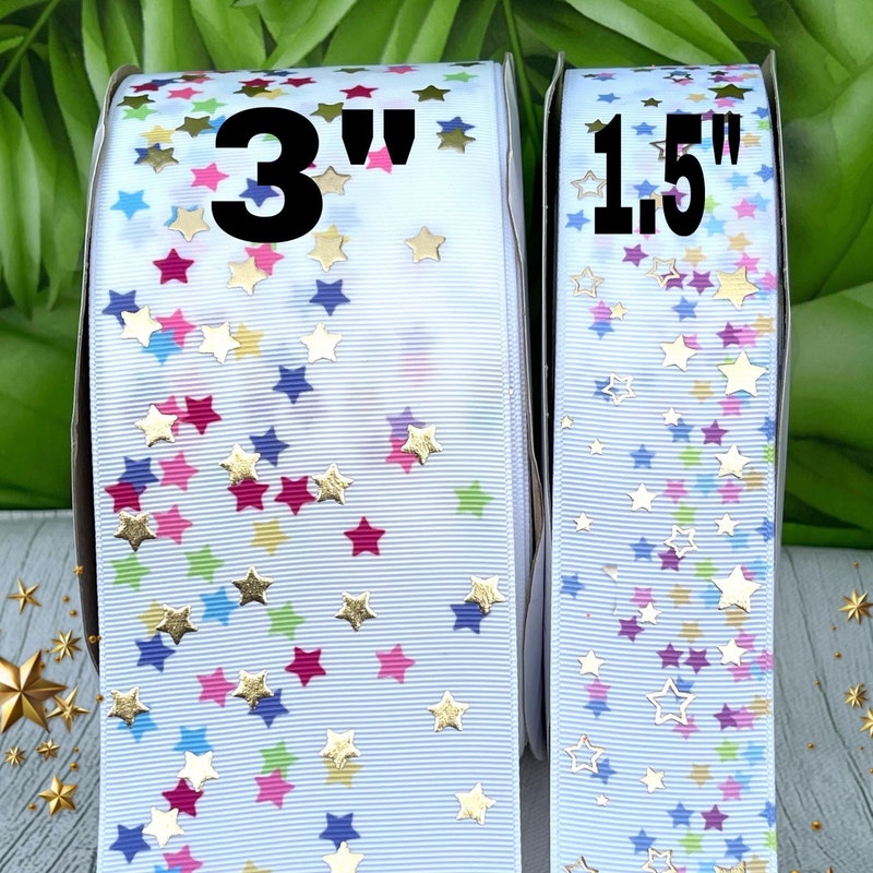 Moon and Stars Ribbon - Etsy