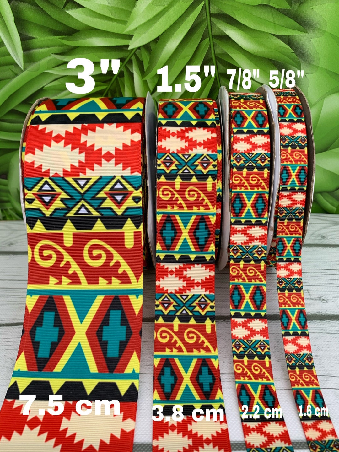 CRAFT SUPPLY Aztec Grosgrain Ribbon. Aztec Ribbon . Ethnic Ribbon ...