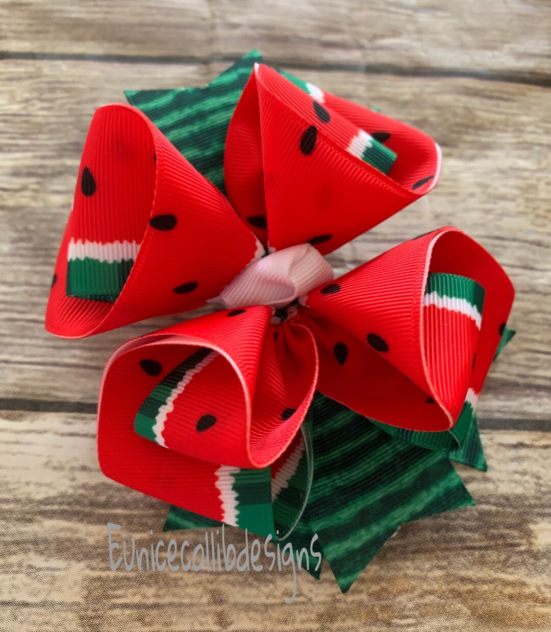 HANDMADE Watermelon Hair Bow. Watermelon Bow. Watermelon Head Bow ...